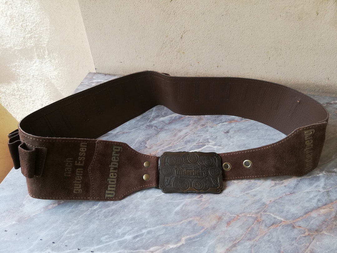 Vtg Old Rare German UNDERBERG Bitters Beer Liquor Holster Bandolier Gun ...