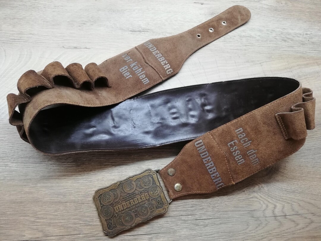 Vtg Old Rare German UNDERBERG Bitters Beer Liquor Holster Bandolier Gun ...