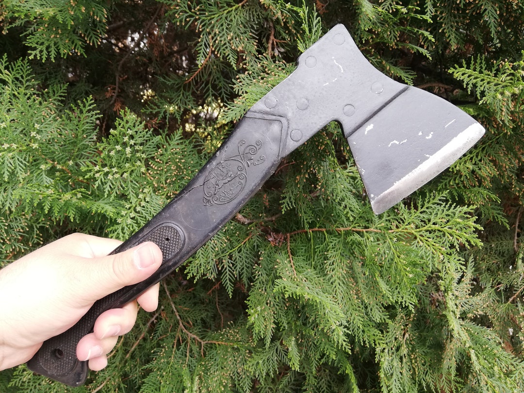 Vintage Soviet Viking Style Steel Axe, Camping Hatchet Tool - Etsy