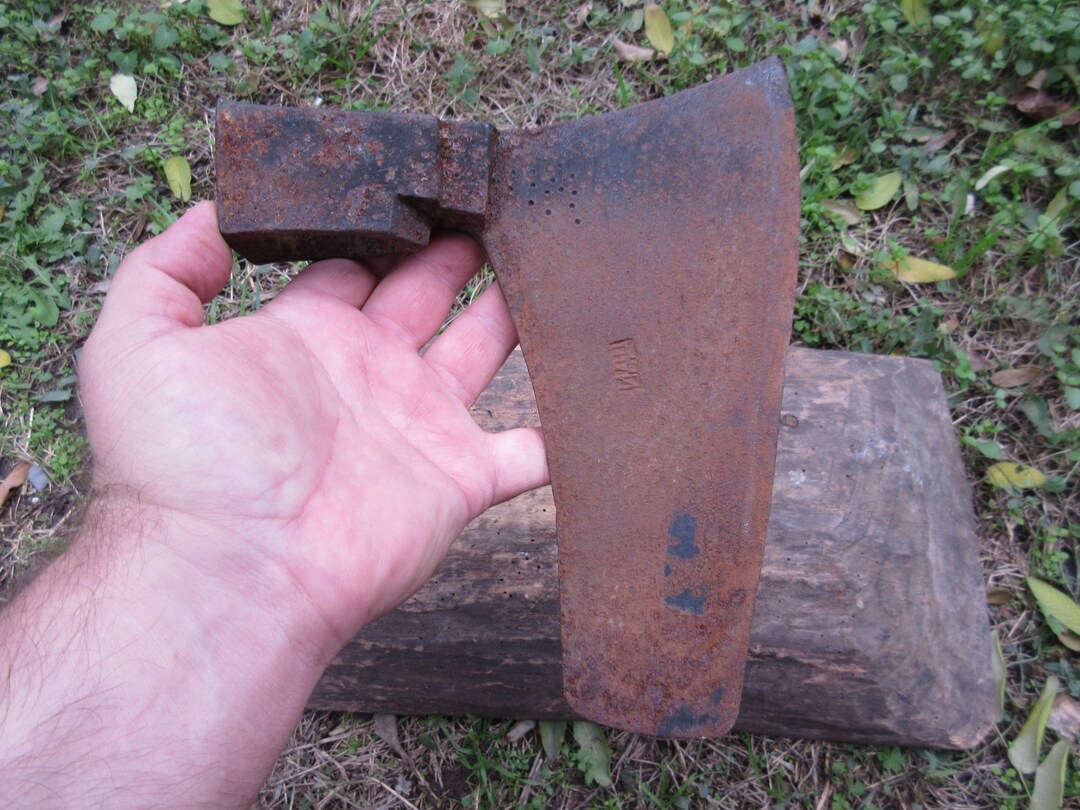 Antique Goosewing Axe Head: Rustic Ottoman Era Hewing Tool - Etsy