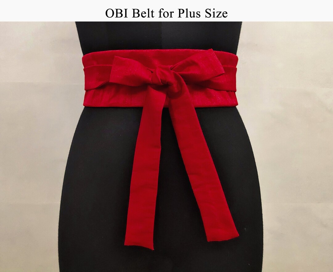 Red Plus Size Obi Belt Women, Kimono Dress Belts for Women, Waist ...