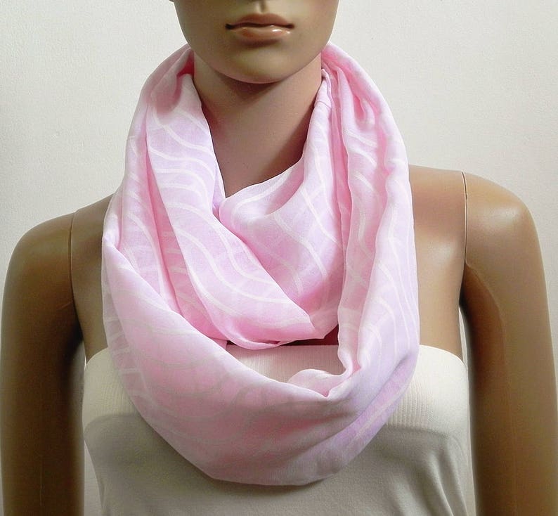 Pink Infinity Scarf Women Chunky Summer Scarves for Women - Etsy