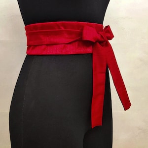 Red Obi Belt Women, Kimono Dress Belts for Women, Waist Cincher ...