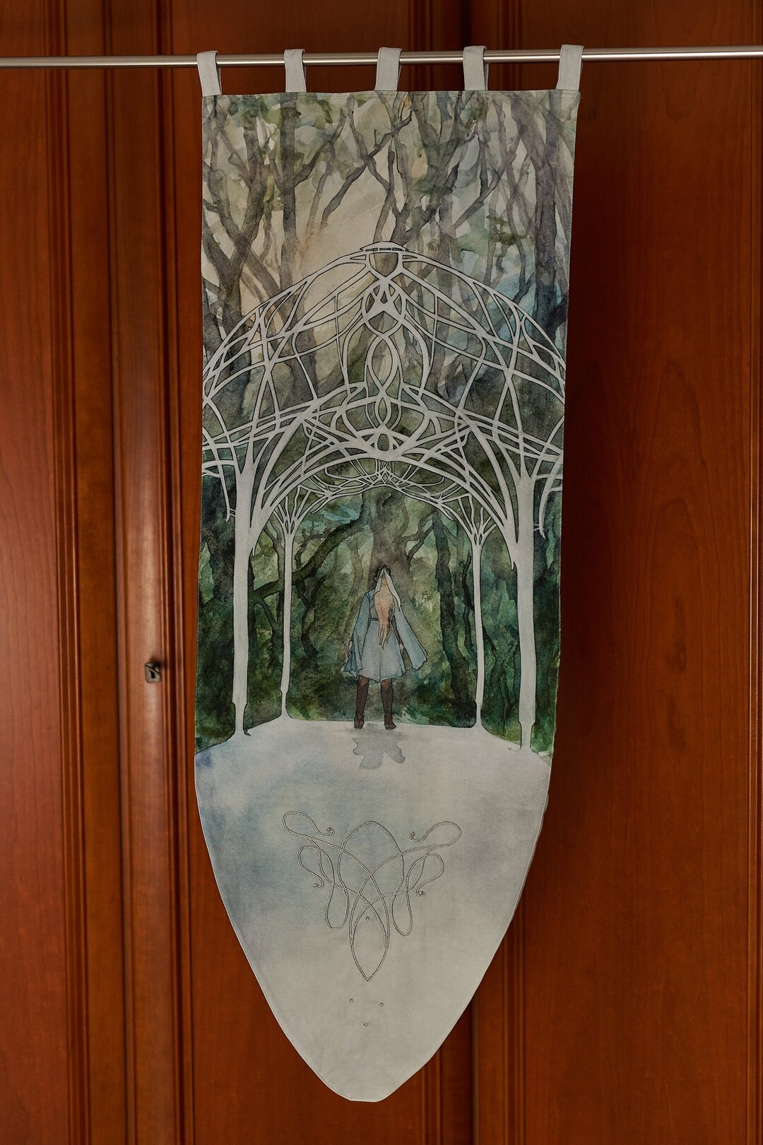 Elven Pavillion - Art Banner - Printed Tapestry With Silver Details and ...