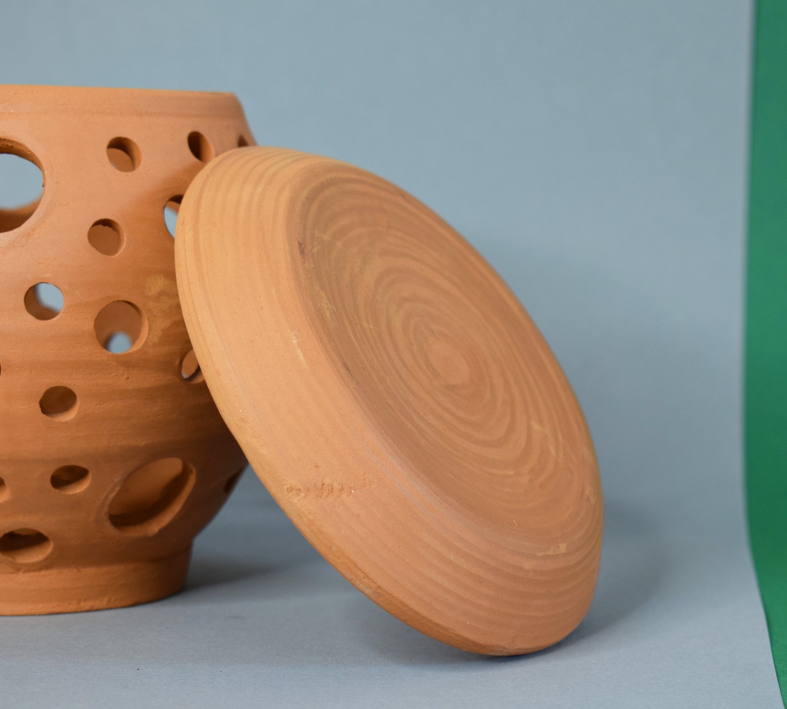 Handcrafted Terracotta Clay Pot With Drainage Holes for Orchids and ...