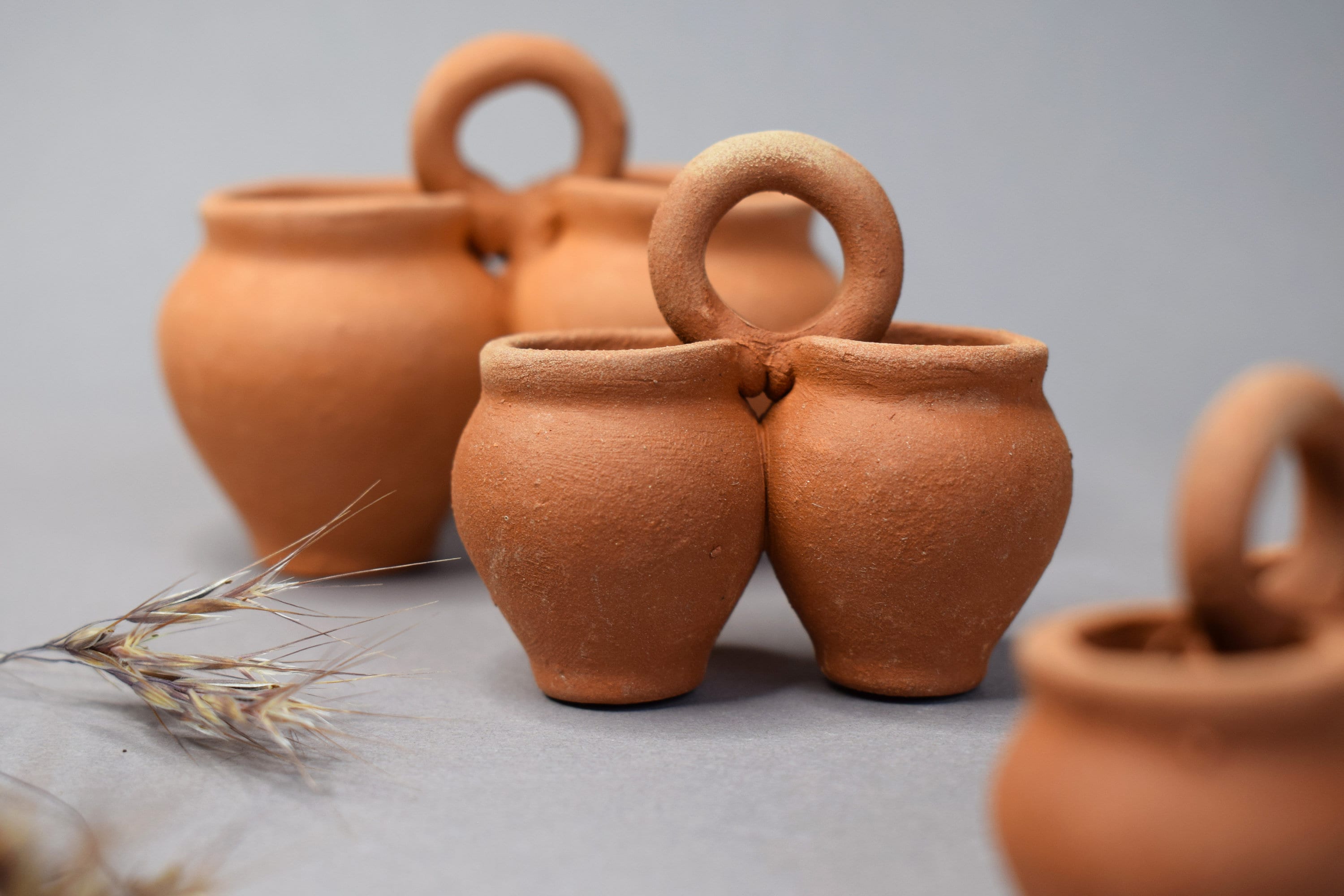 Miniature Pottery Stoneware Miniature Pots Tiny Pottery - Etsy