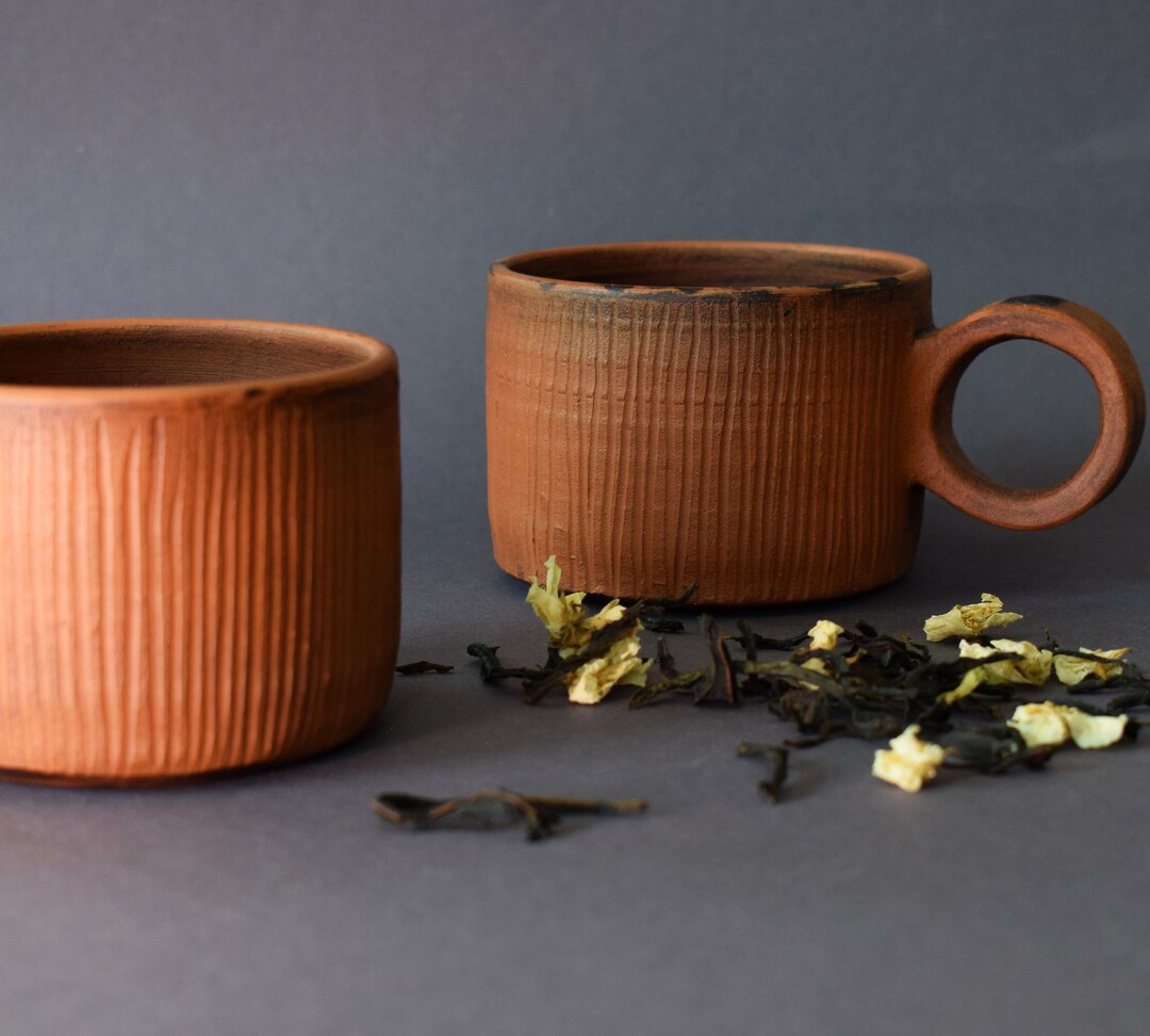 Handcrafted Pottery Mug: Artisanal Wheel Thrown Cup for Coffee and Tea ...