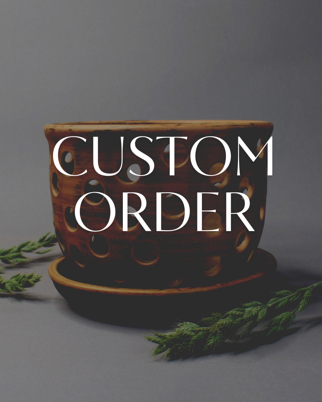 Made-to-order Pottery Flower Pot. Custom Handmade Clay Planter. - Etsy