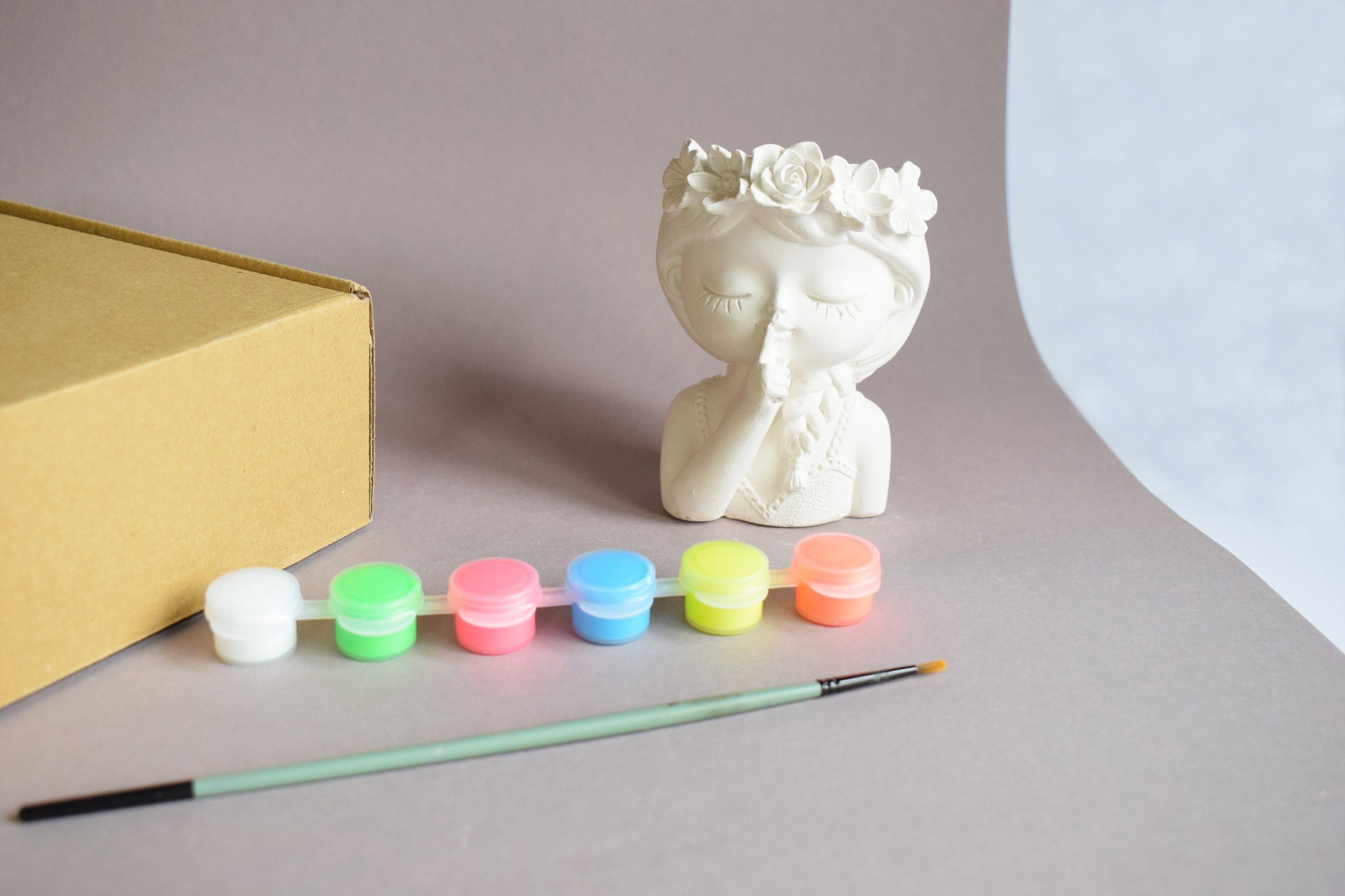 DIY Pottery Painting Kit Indoors Plant Pot Painting Kit - Etsy