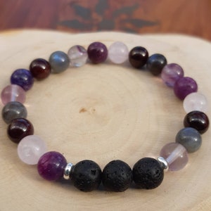 Balance Crystal Diffuser Bracelet / Essential Oil Diffuser Bracelet ...