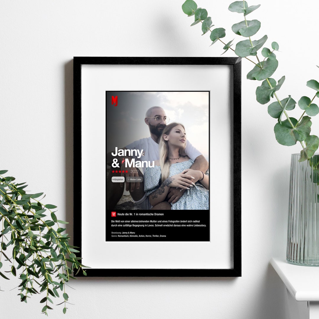 Personalized Netflix Poster for Couples, Mother's Day, Valentine's Day ...
