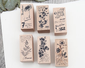 Botanical stamp | Etsy