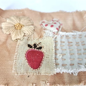 Strawberry Heart Hand Embroidered Denim Patch for Jackets - Etsy