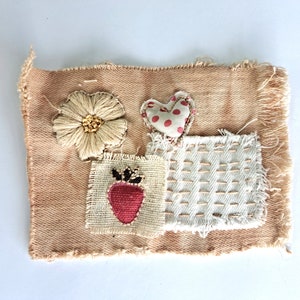 Strawberry Heart Hand Embroidered Denim Patch for Jackets - Etsy