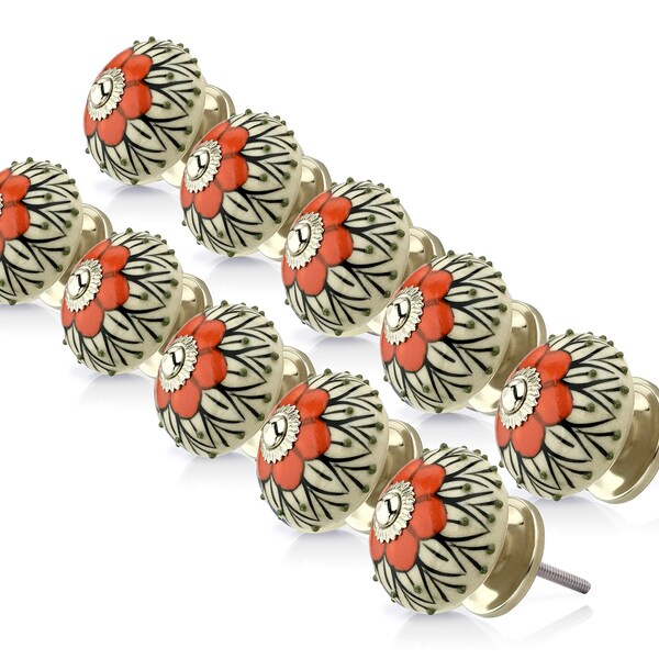 Floral Cabinet Knobs - Etsy