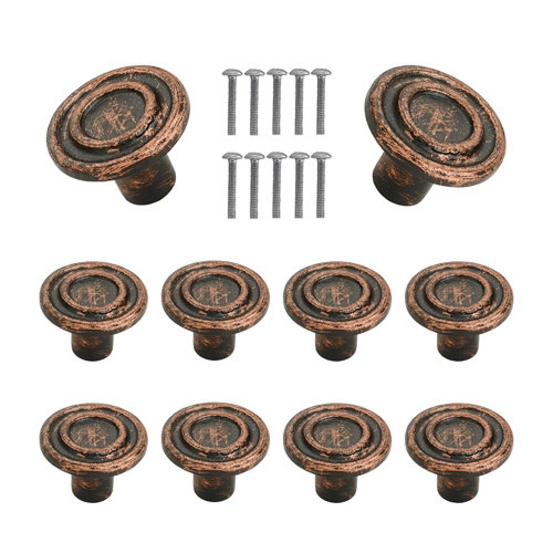 Multi-buy Ringed Cabinet Drawer Knobs Dresser Knob Cabinet Hardware Rustic Kitchen Cabinet Pull ...