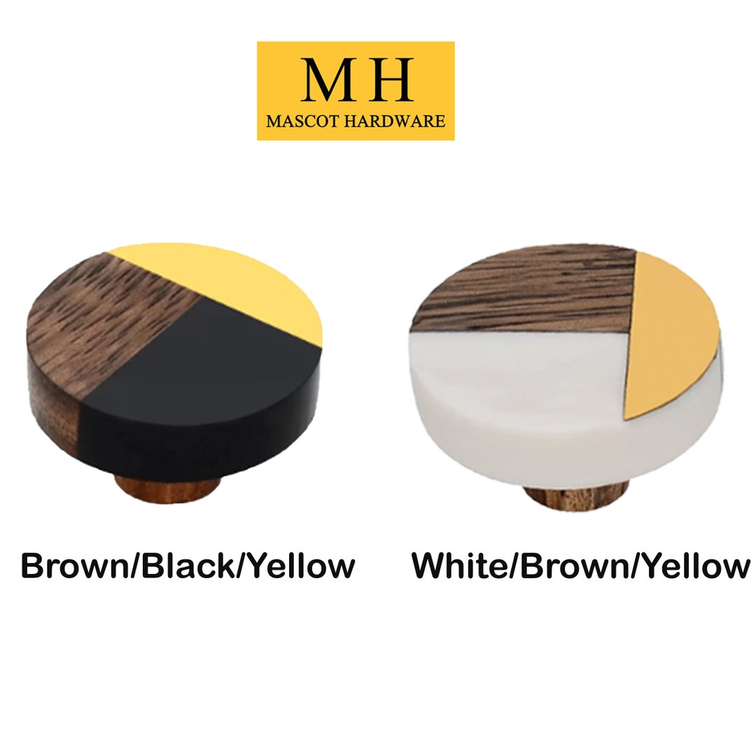 10-pack Mascot Hardware Creations Wood and Resin Knobs Cabinet Hardware ...