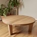 Round Chunky Coffee Table - Etsy