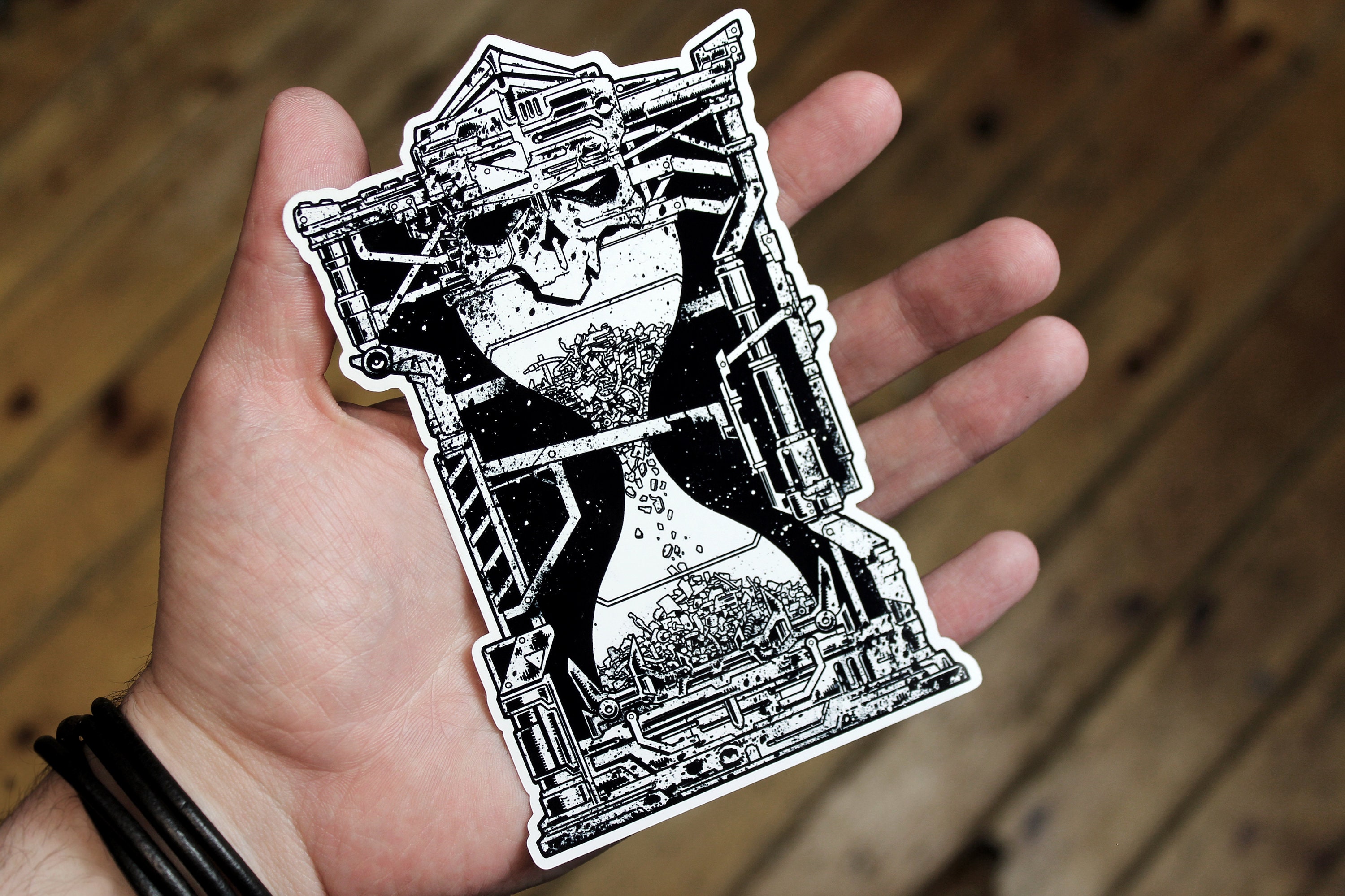 Cyberpunk Sand Timer Sticker | Etsy