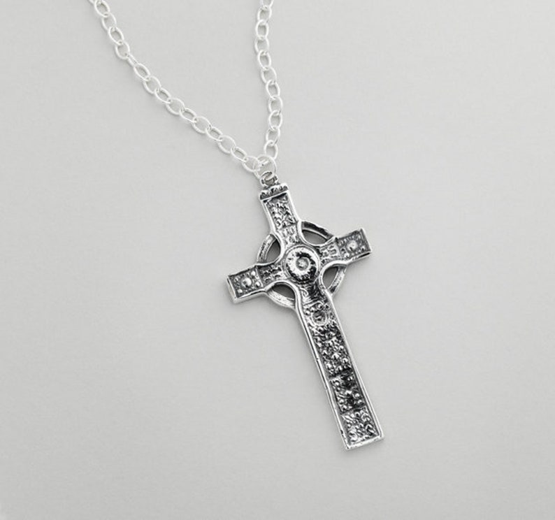 St. John's Cross, Large - A Sterling Silver Cross Necklace by Aosdàna ...