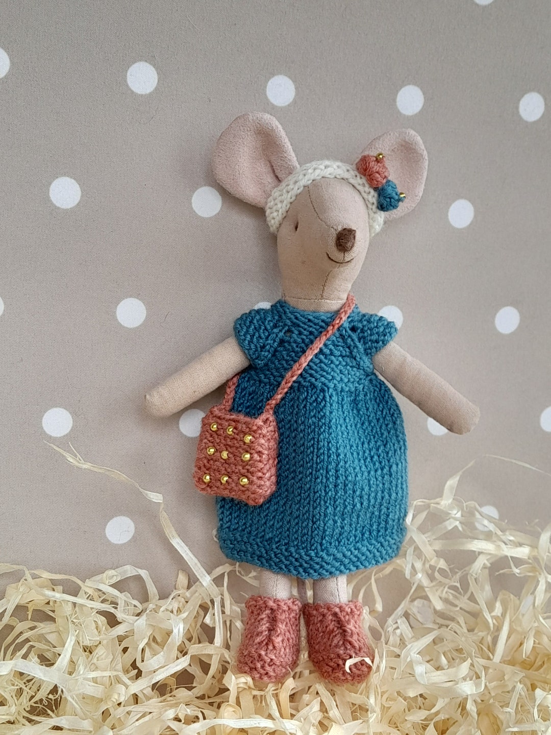 Maileg Mouse Clothes, Maileg Mother(6-7 In)mouse Dress,miniature Doll ...
