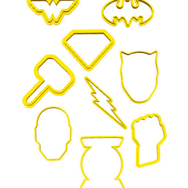 Super Hero Cookie Cutters - Etsy