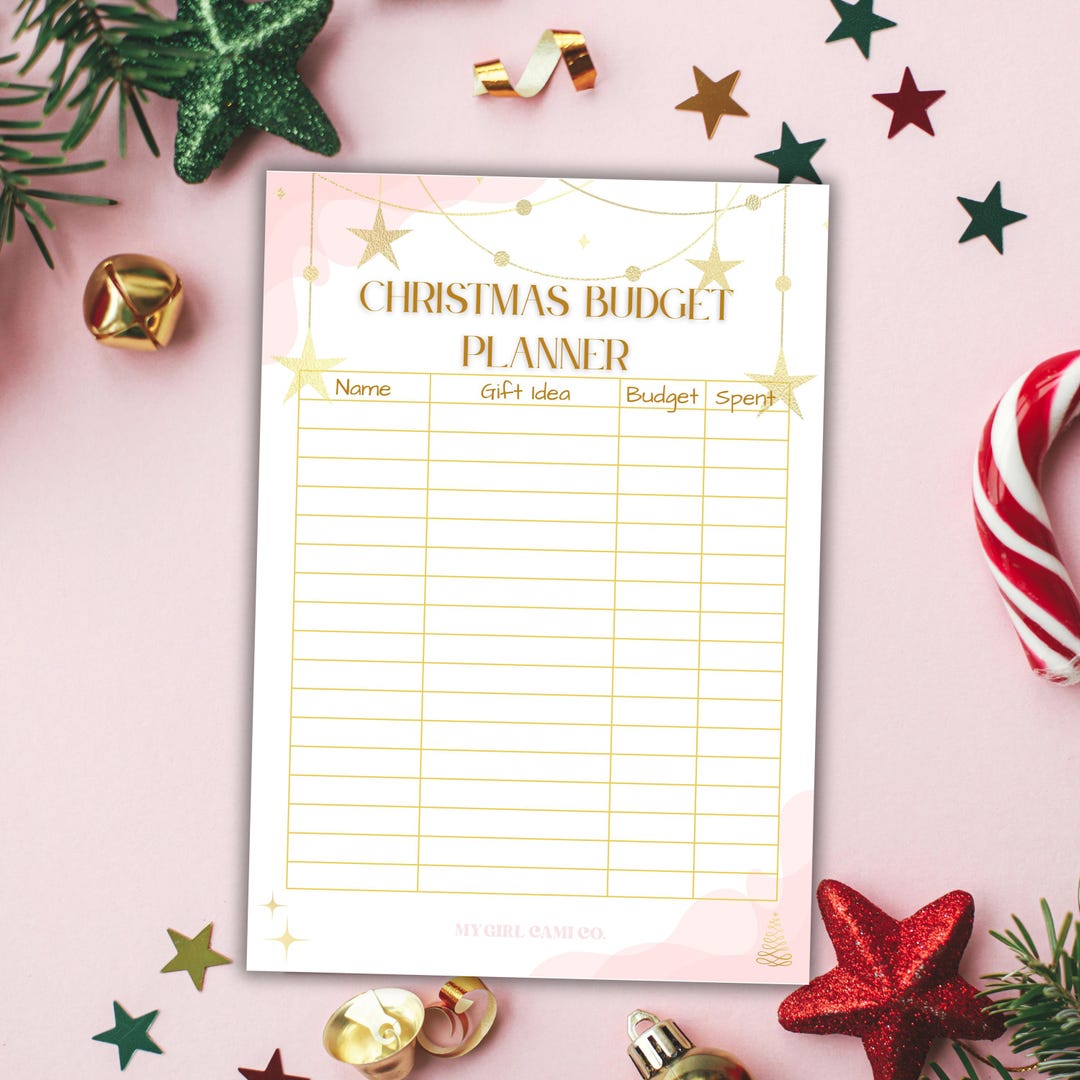 Christmas Budget Planner | Printable Holiday Expense Tracker | Spending ...