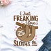 I Just Freaking Love Sloths Ok Shirt Cute Sloth Short-sleeve Unisex T ...