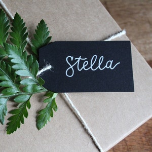 Hand Lettered Gift Tags | Personalized Bridesmaid Gift Tags | Custom ...