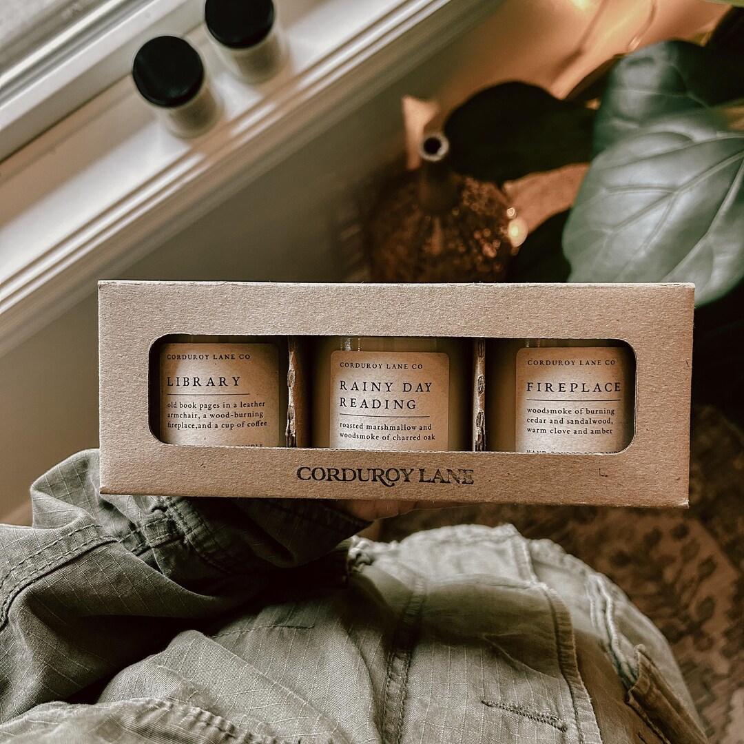 Candle Sampler Set of 3 Mini Reading + Book Lover Candles | Cozy ...