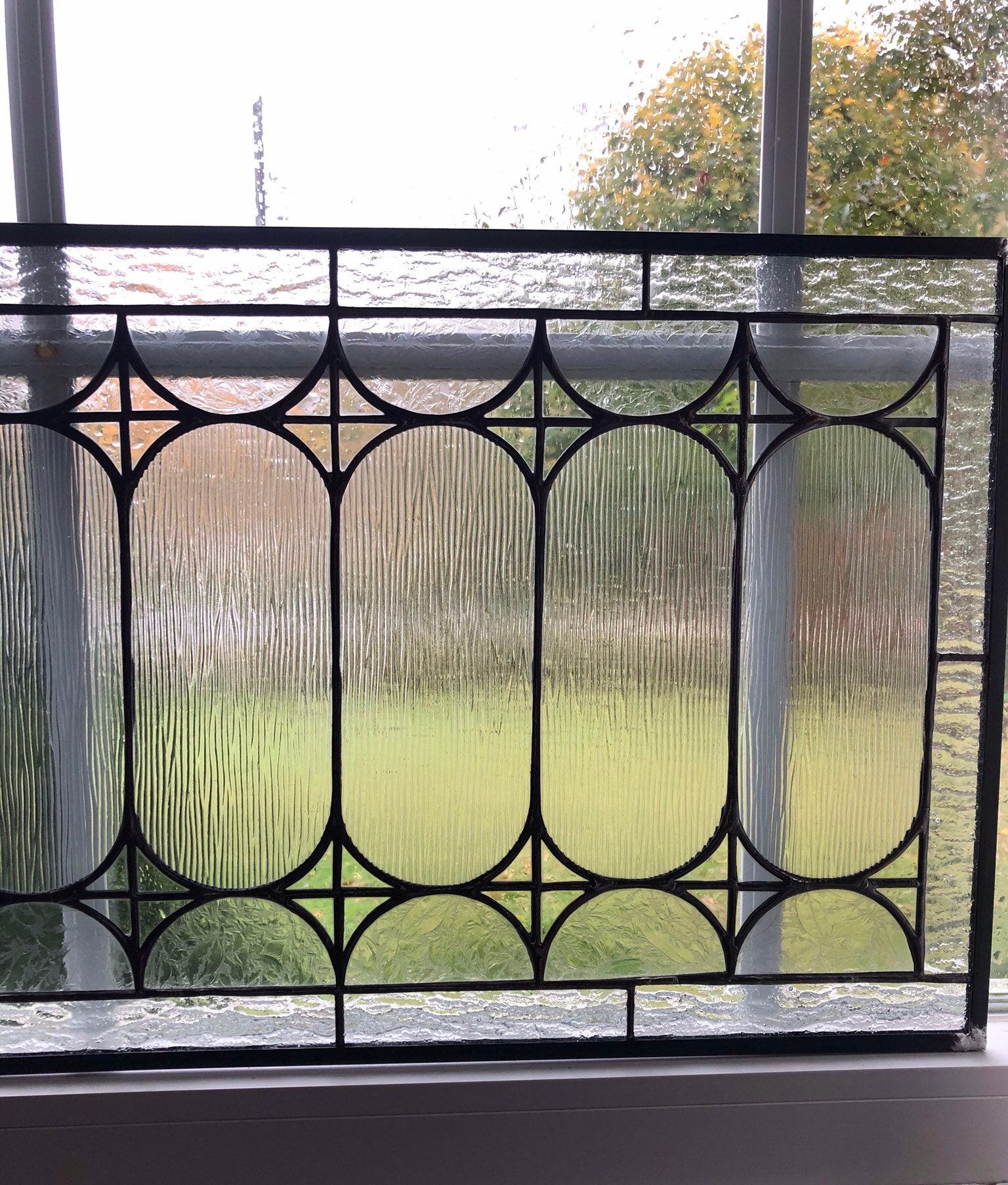 19-02 Transom Window in Clear Texture Glass - Etsy