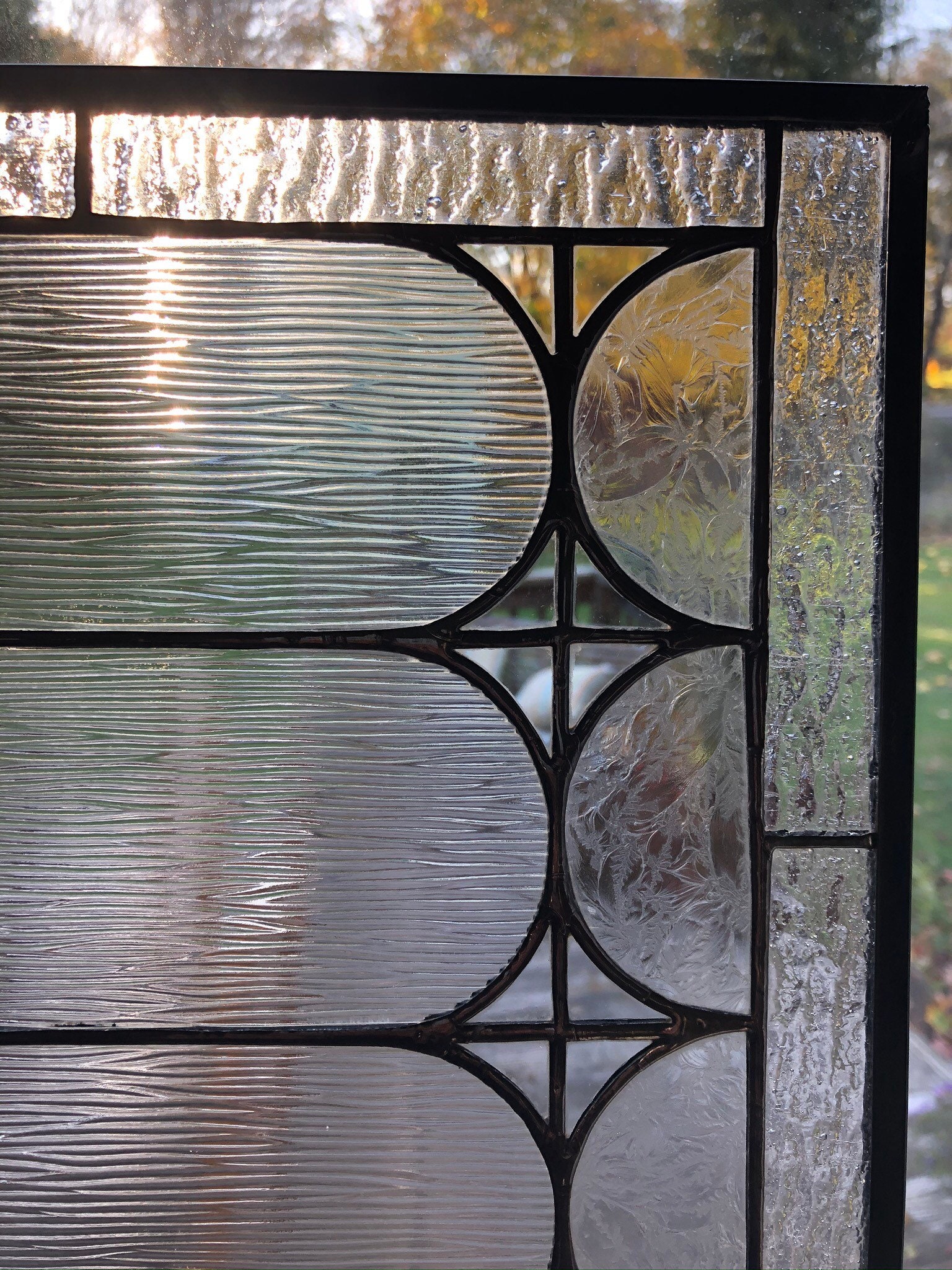 19-02 Transom Window in Clear Texture Glass - Etsy
