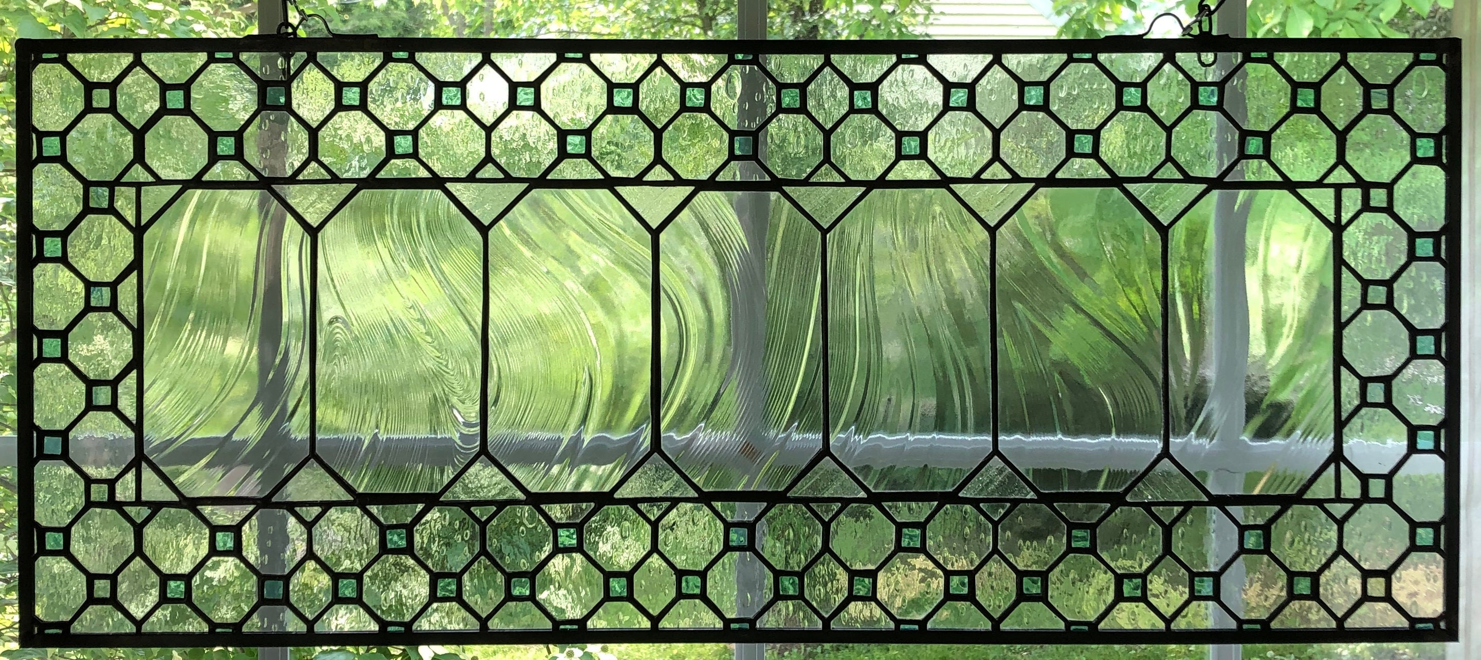 19-01 Custom Stained Glass Transom Window - Etsy