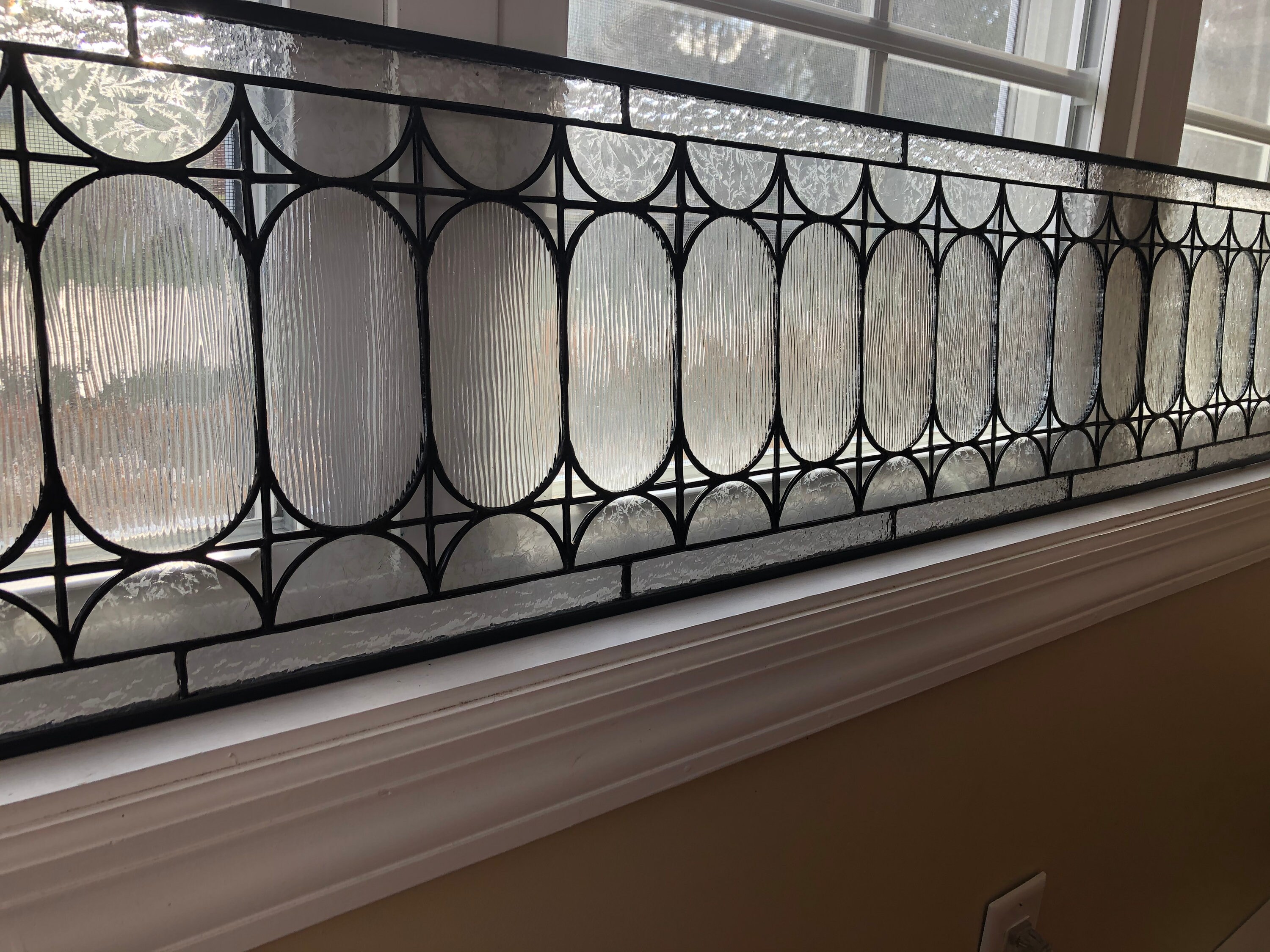 19-02X Transom Window in Clear Texture Glass - Etsy