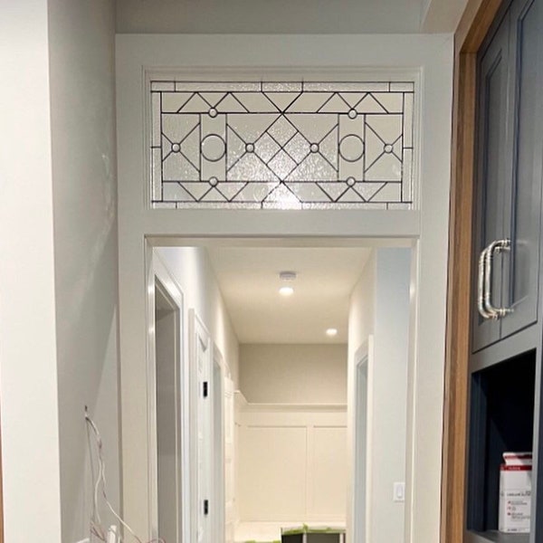 Beveled Stained Glass Transom - Etsy
