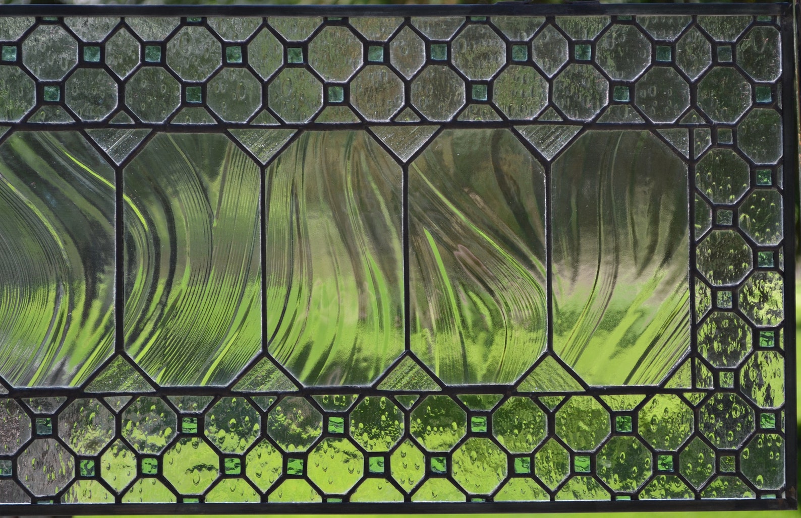 19-01 Custom Stained Glass Transom Window - Etsy