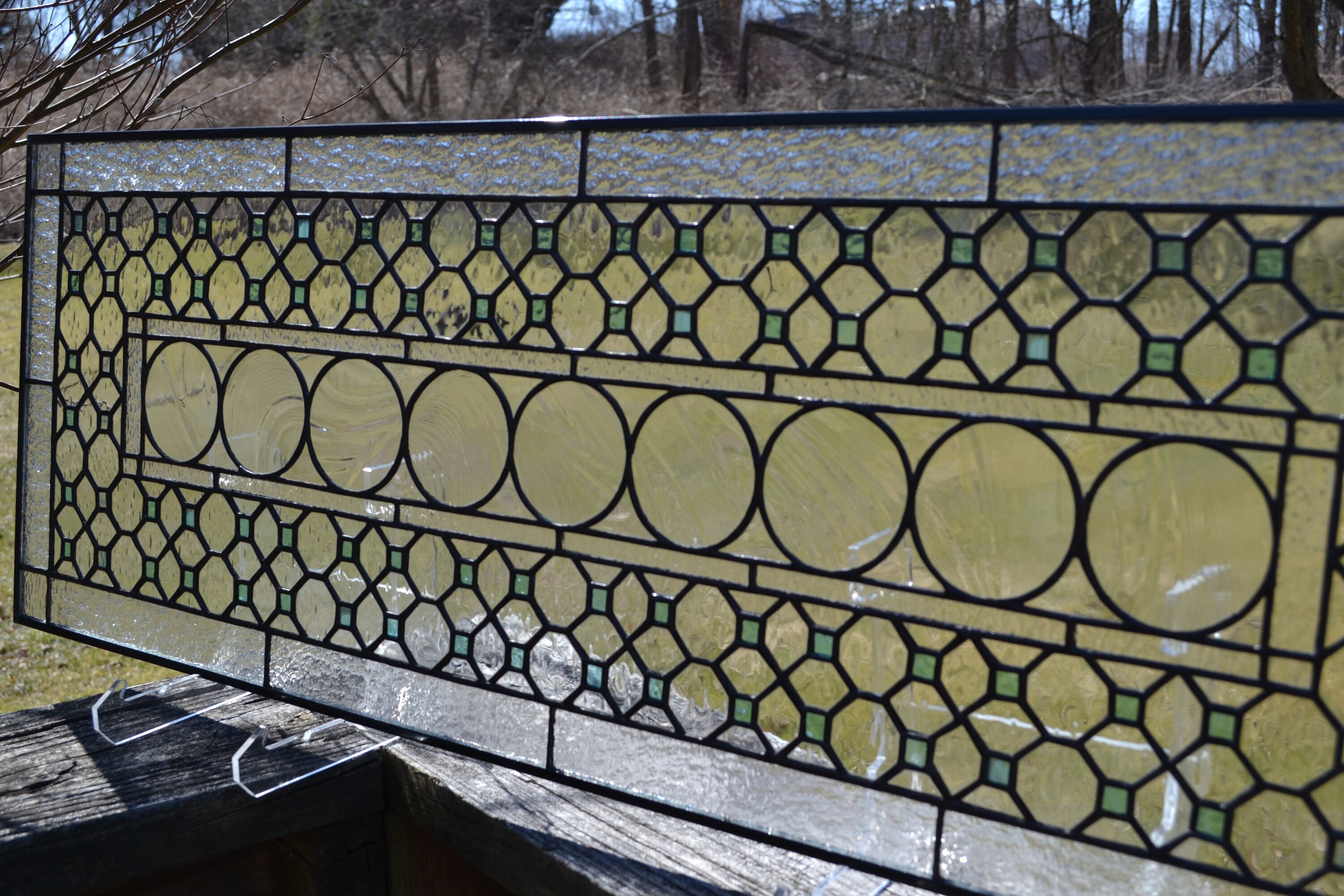 21-01 Custom Stained Glass Transom Window - Etsy