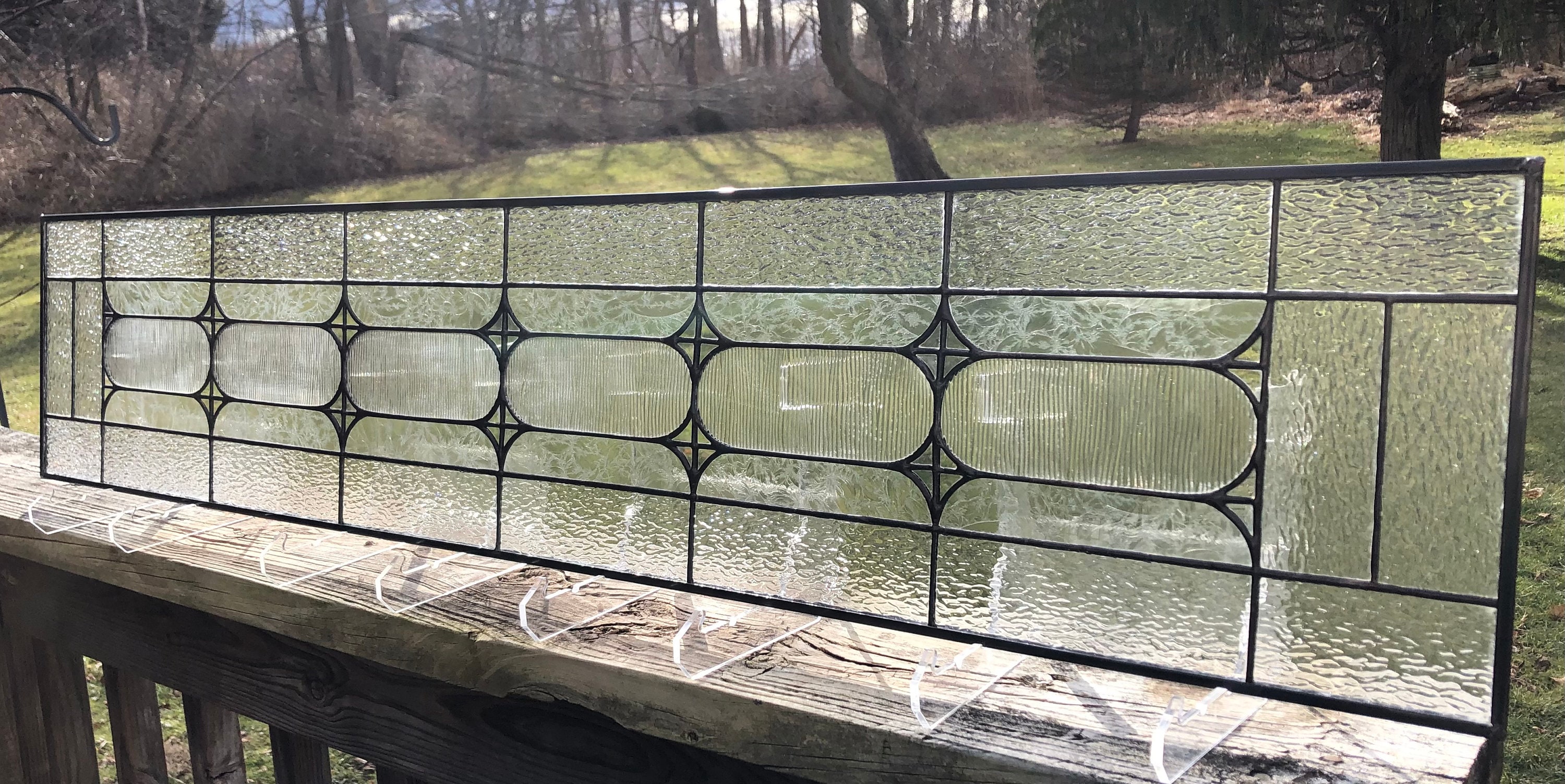 20-02X Transom Window in Clear Texture Glass - Etsy