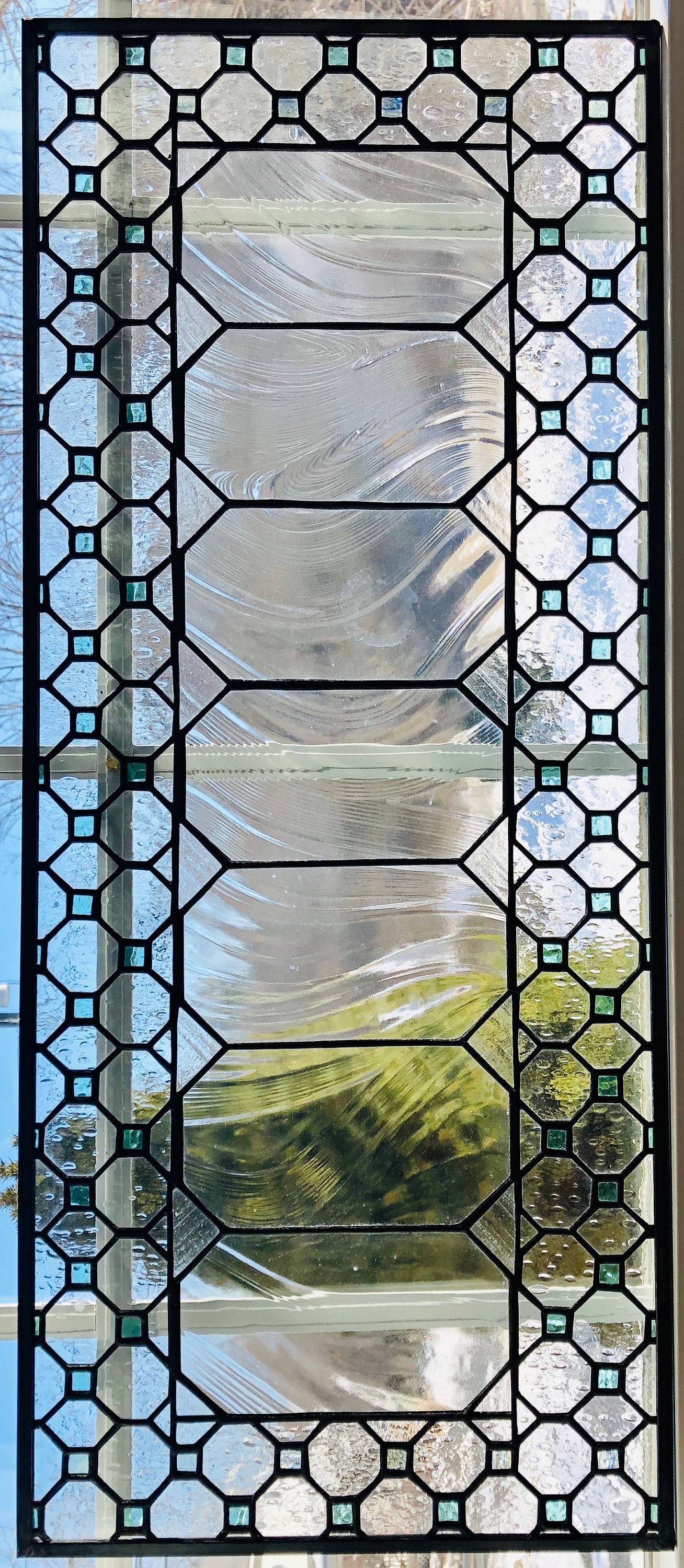 19-01 Custom Stained Glass Transom Window - Etsy