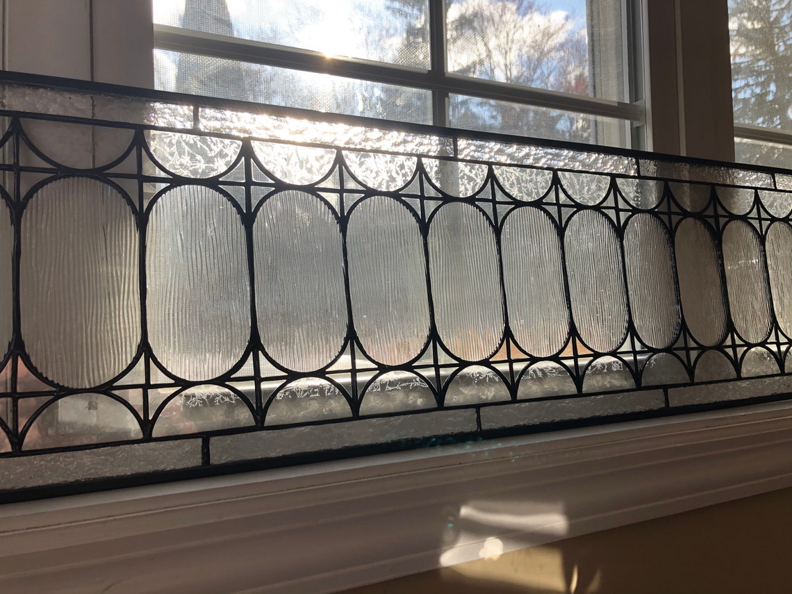 19-02X Transom Window in Clear Texture Glass - Etsy