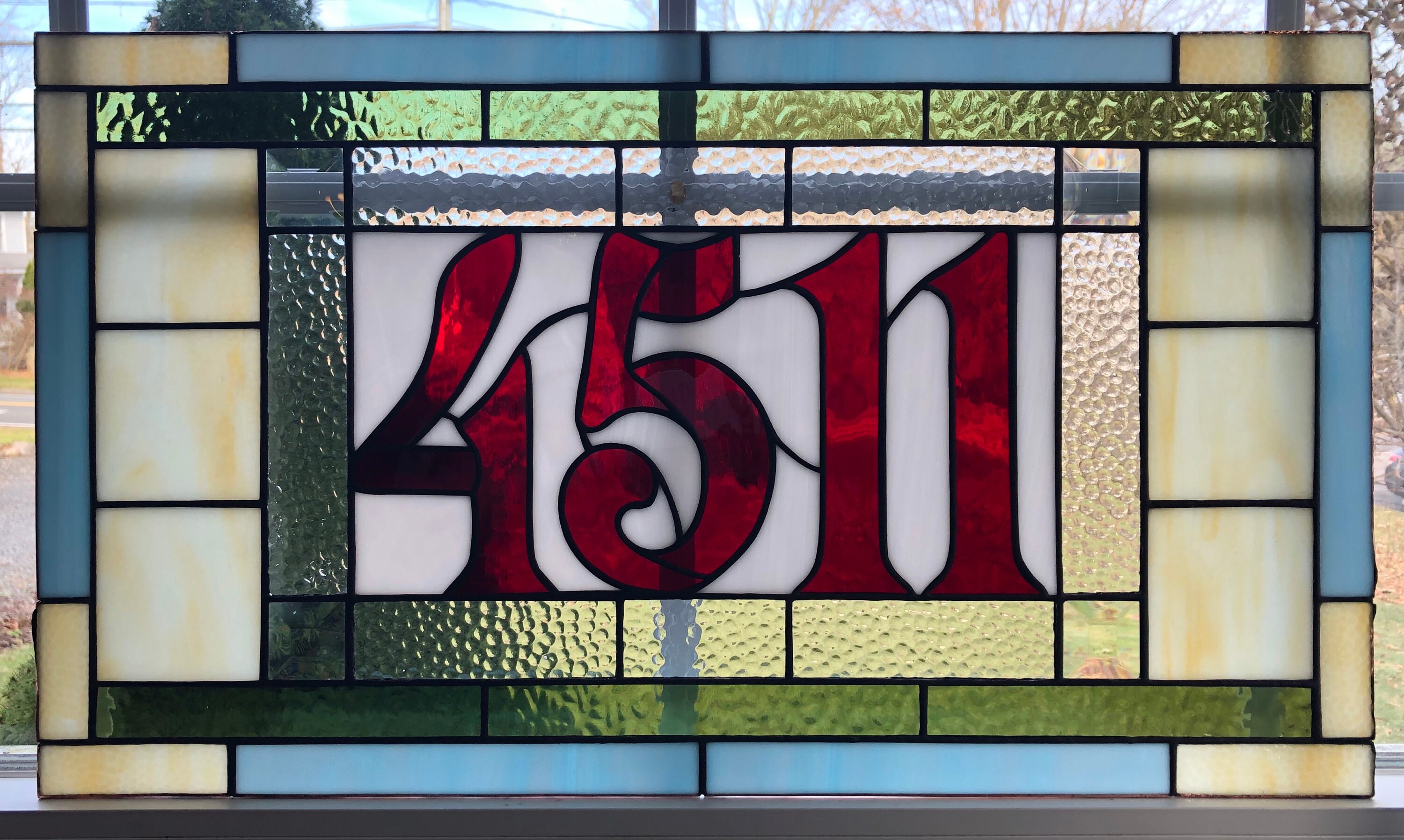 19-04 Stained Glass Transom Windows Available and Custom Made to Fit ...