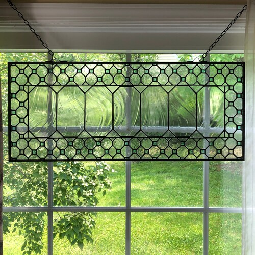 19-01 Custom Stained Glass Transom Window - Etsy