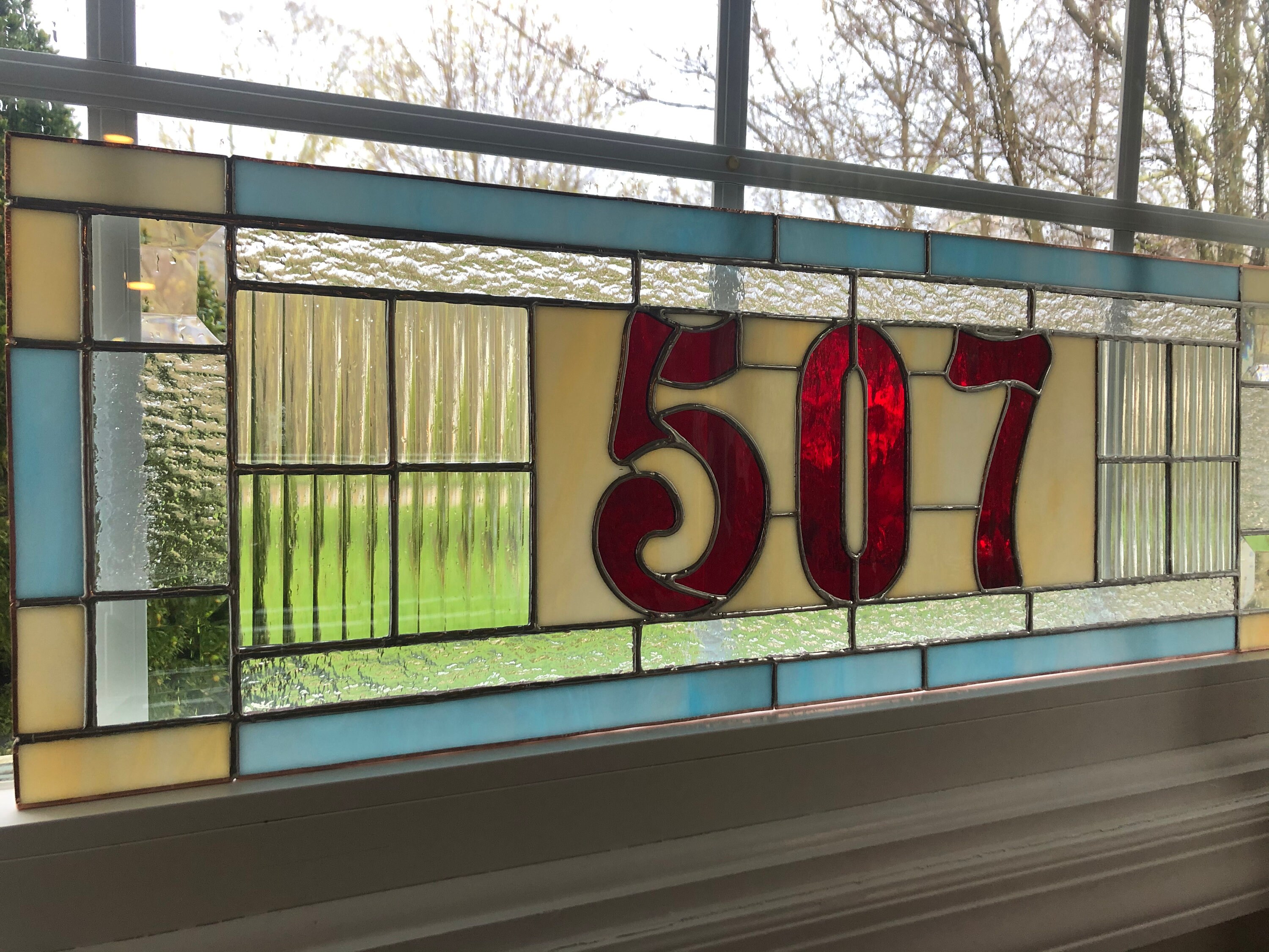 20-03 Stained Glass Transom Windows Available and Custom Made to Fit ...