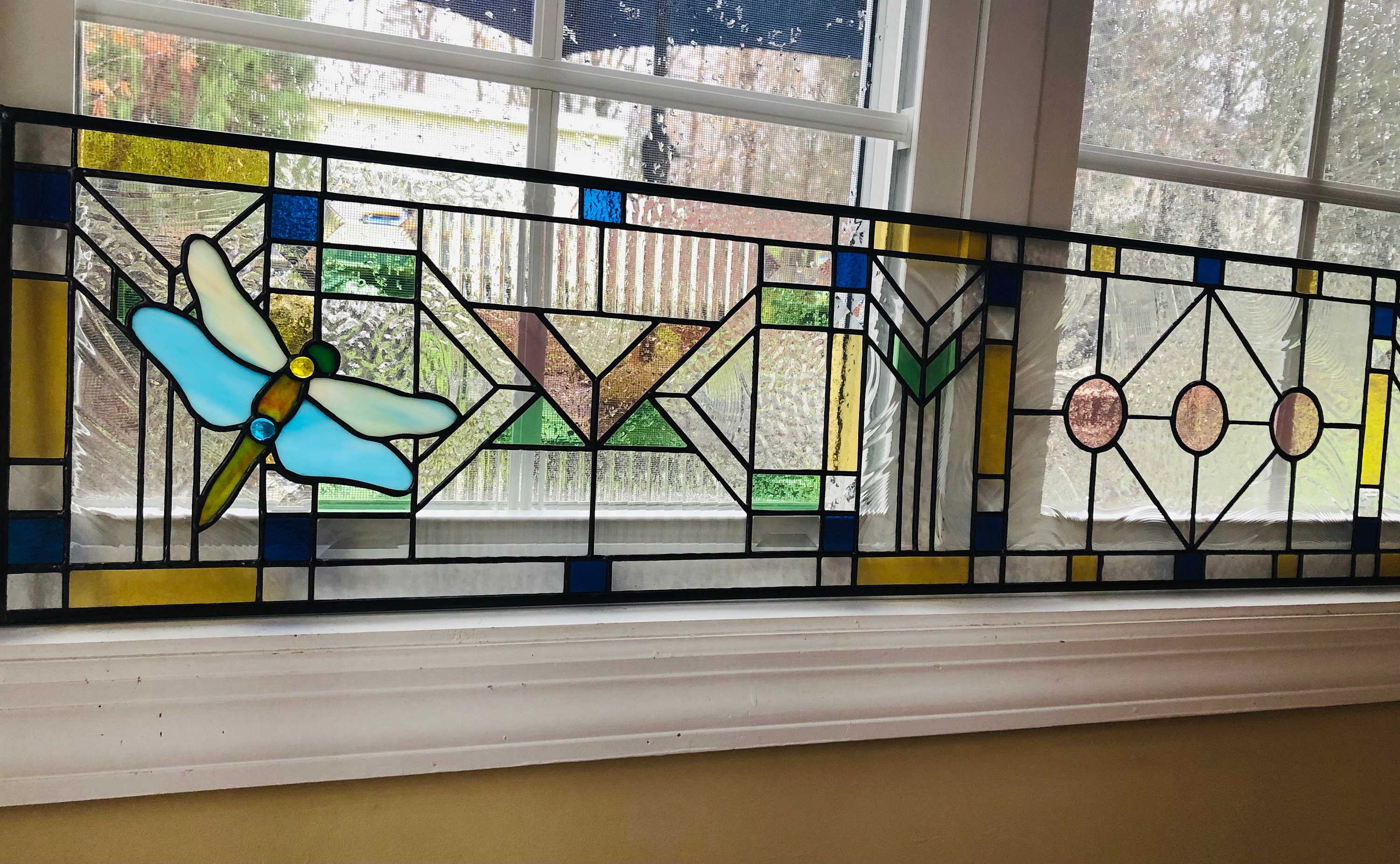 20-05 Prairie Style, Frank Lloyd Wright Inspired Transom Window in ...