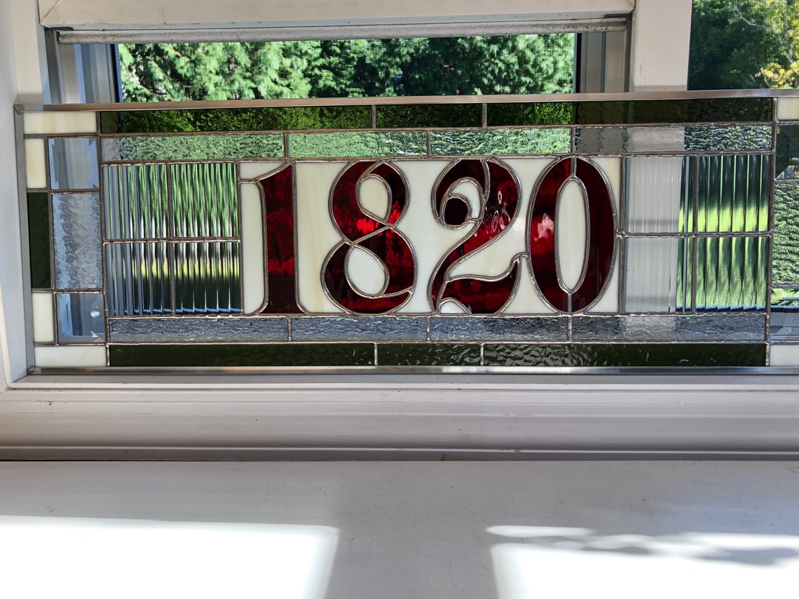 Stained Glass #2 Transom Windows Available and Custom Made to Fit Your ...