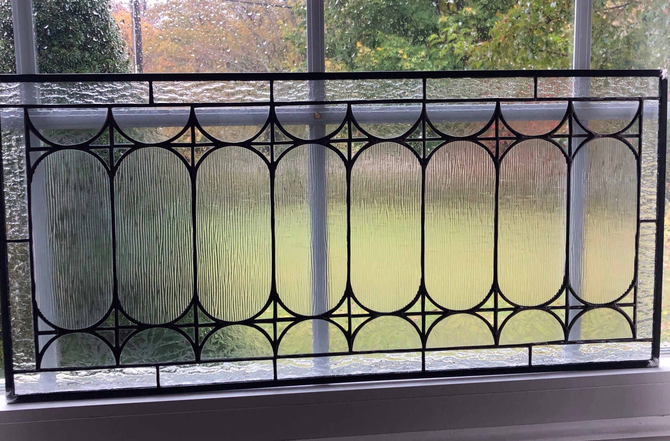 19-02 Transom Window in Clear Texture Glass - Etsy