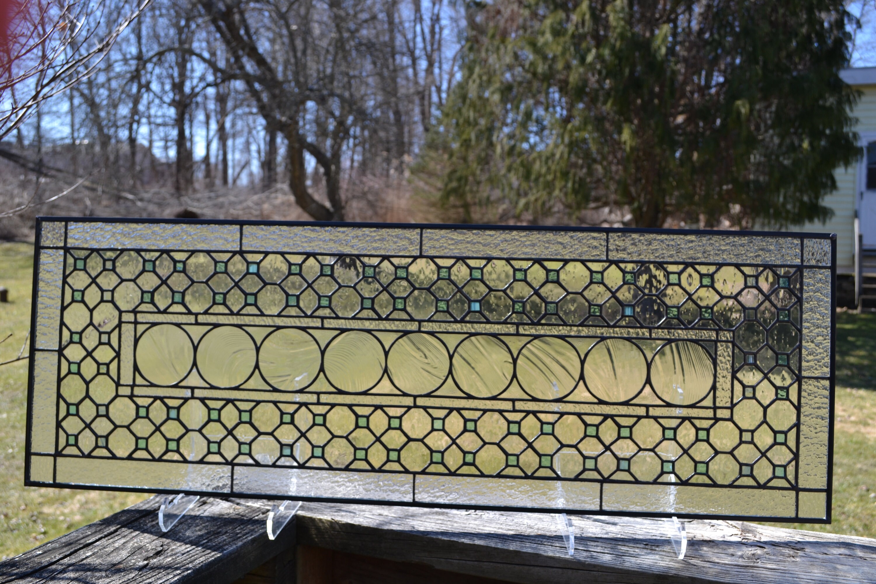 21-01 Custom Stained Glass Transom Window - Etsy