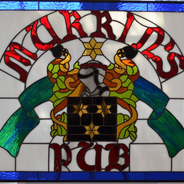 Family Crest Stained Glass - Etsy