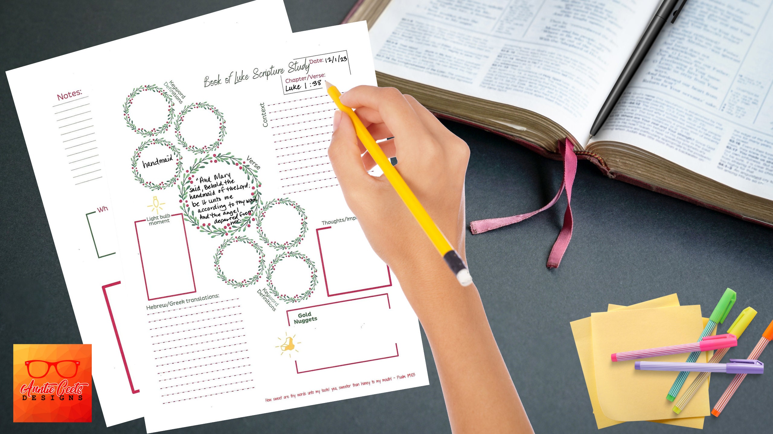 Book of Luke Advent Calendar Bible Study and Verse Mapping - Etsy