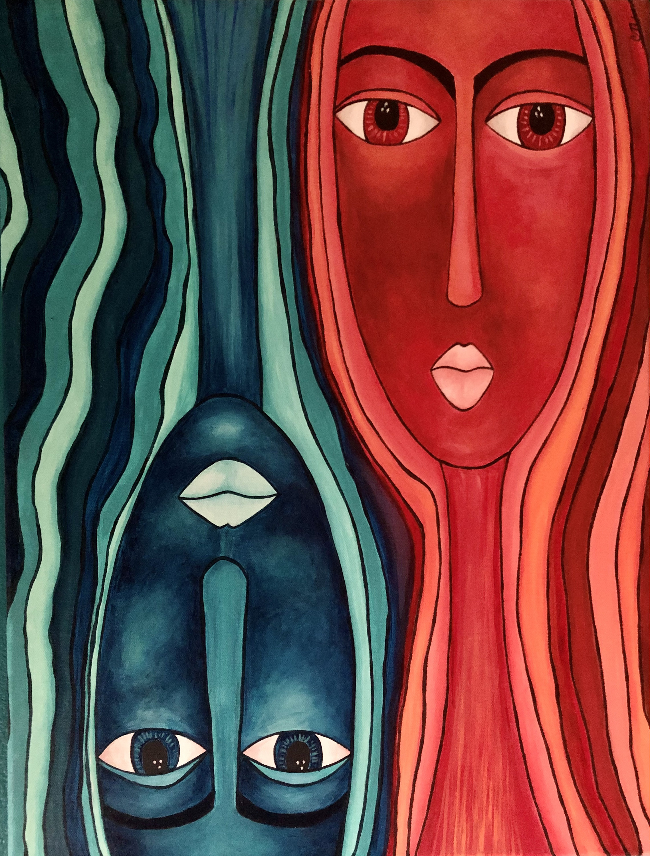 Gemini Element, Gemini Sign, Zodiac Sign, Air Element, Original Art ...